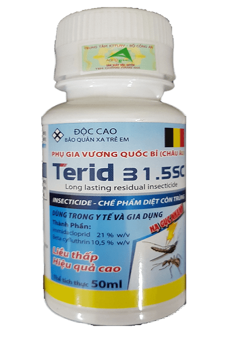 Terid 31.5SC 50ml - Thuốc diệt rệp, ruồi, muỗi, gián , kiến của Bỉ